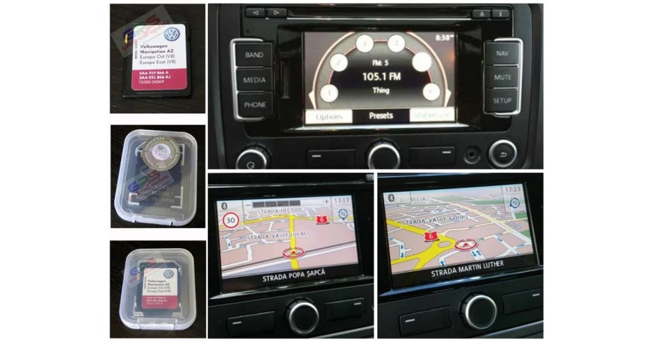 Card Navigatie Original VW RNS 315 Europa Est+Romania V12 2022 ...