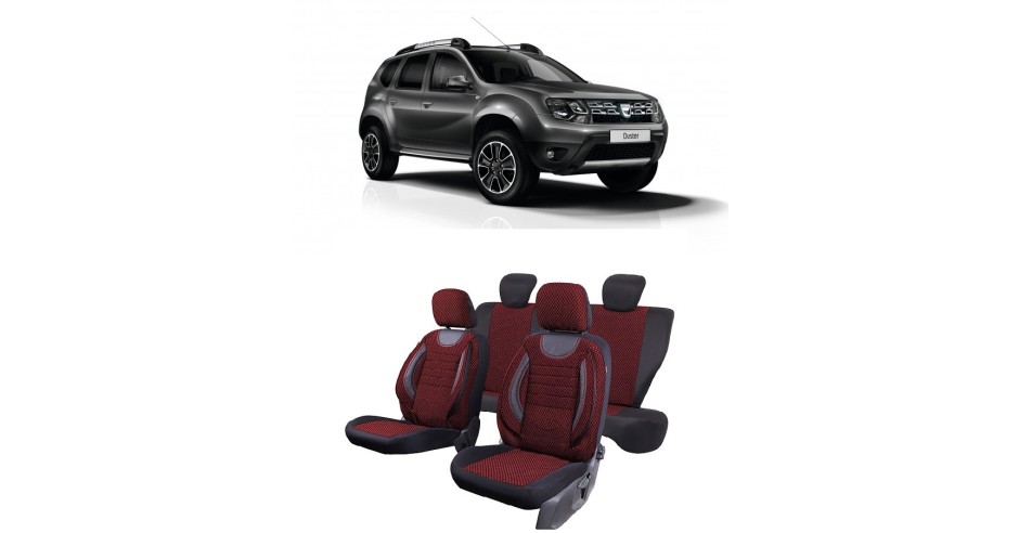 Set Huse Scaune Dacia Duster 2010-2017 Piele + Textil, Umbrella | Okazii.ro