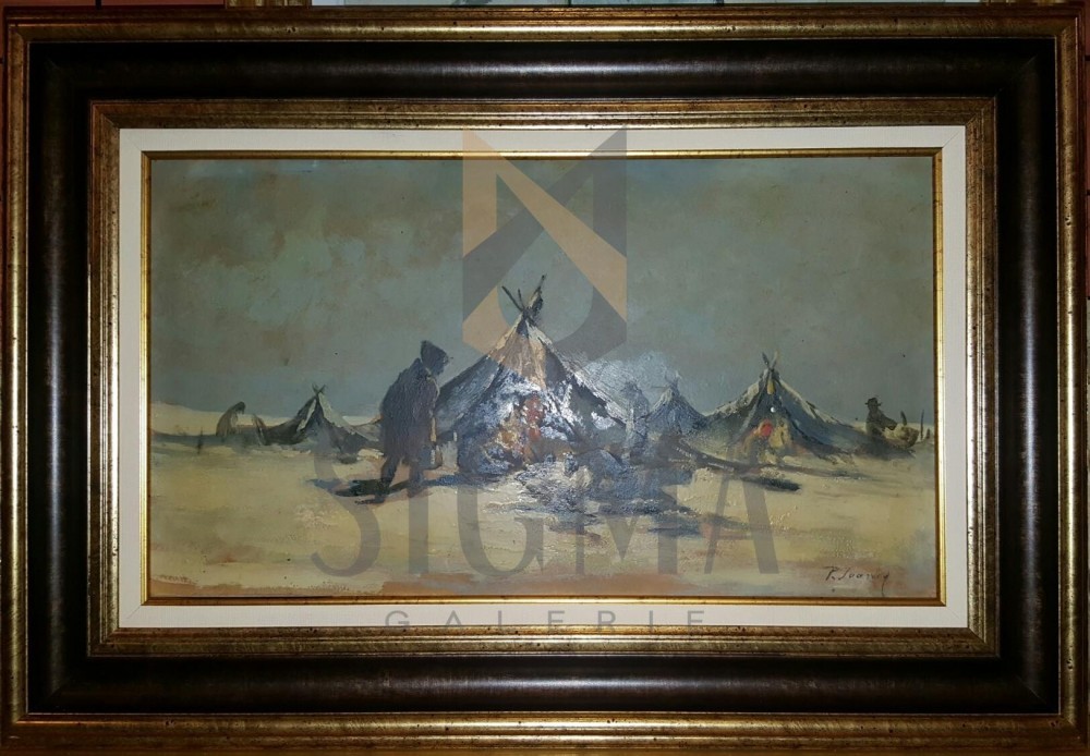 TABLOU, PAN IOANID, SATRA DE TIGANI, U/C | arhiva Okazii.ro