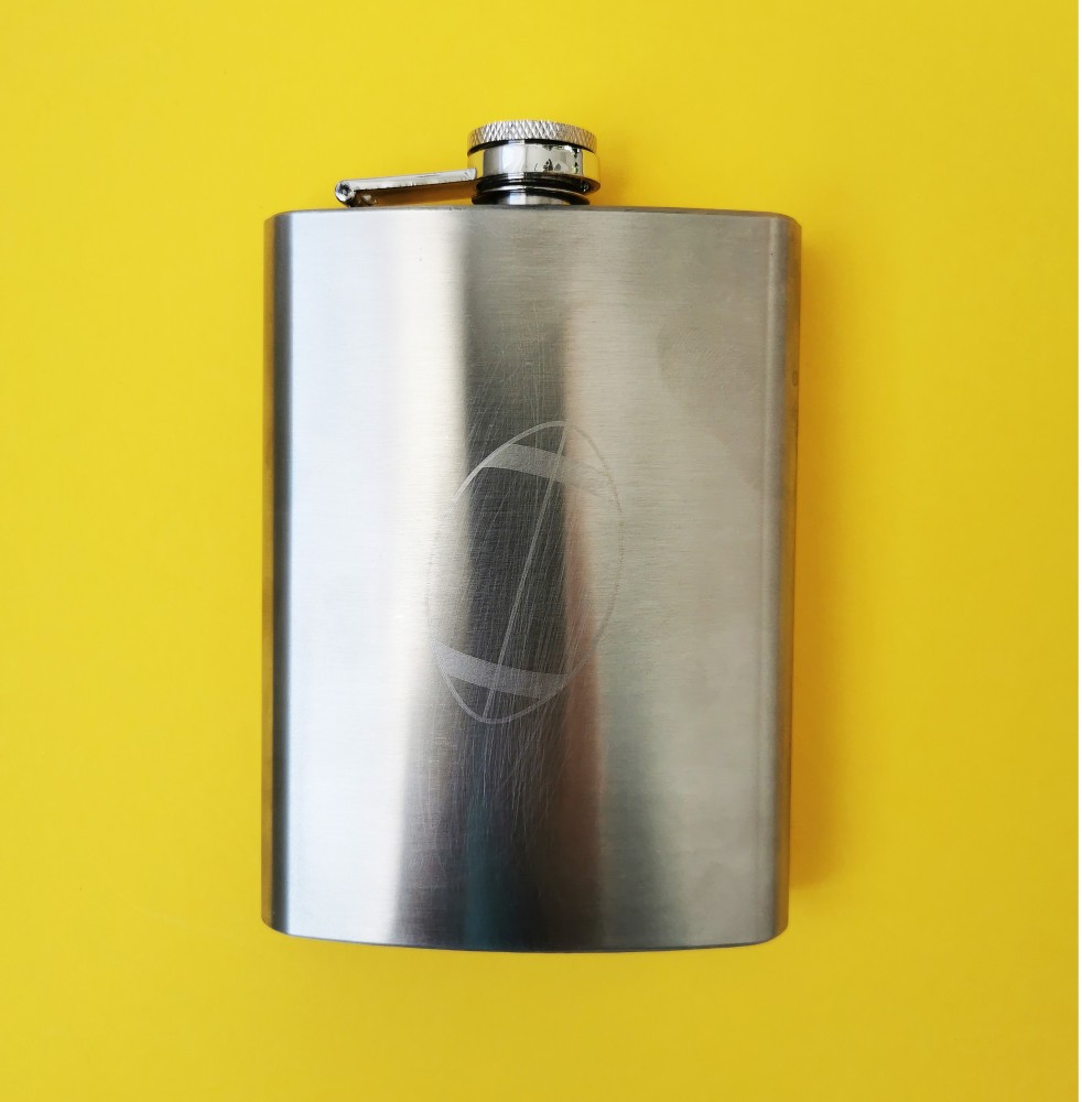 Plosca butelca inox alcool whisky whiskey sticla buzunar 250ml 0.25L ...