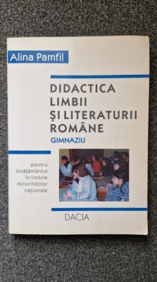 DIDACTICA LIMBII SI LITERATURII ROMANE GIMNAZIU Limbile minoritatilor ...
