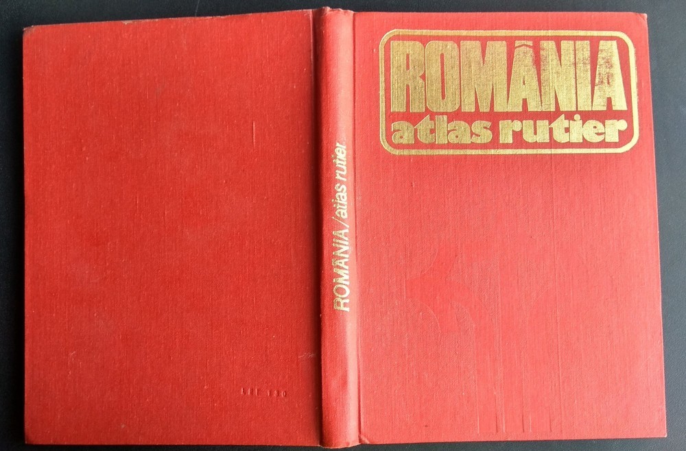 Romania atlas rutier vechi de colectie ghid harti orase comunism RSR ...