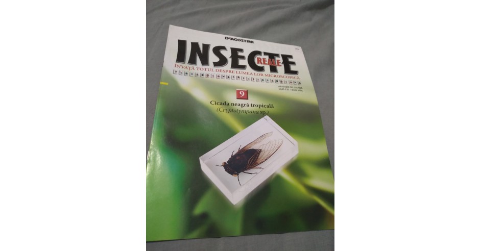 REVISTA INSECTE REALE NR.9 CICADA NEAGRA TROPICALA DOAR REVISTA | Okazii.ro
