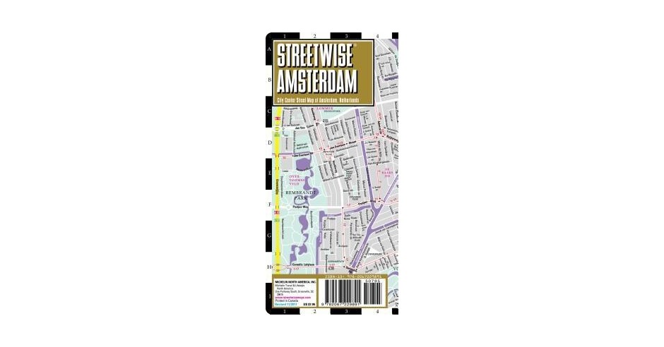Streetwise Amsterdam Map - Laminated City Center Street Map of ...