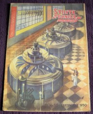 STIINTA SI TEHNICA Nr 16 / 1950 grafica proletcultism, ilustrator ...
