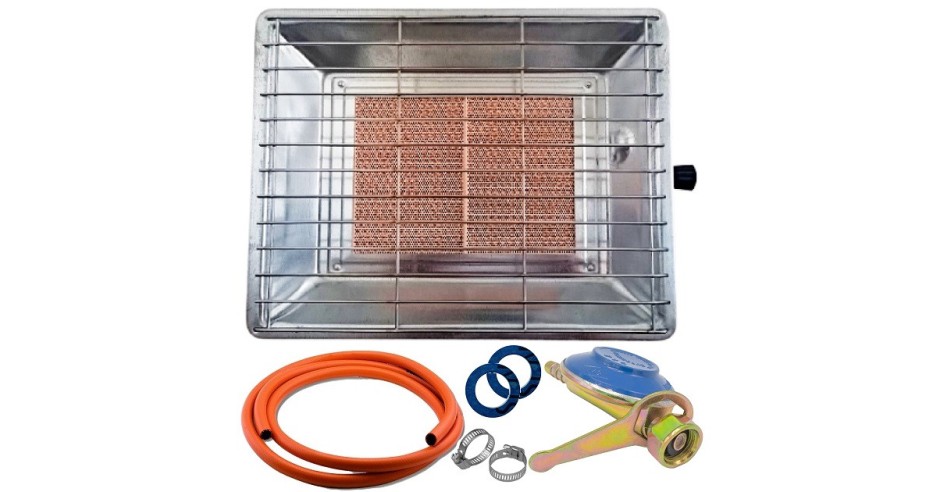 Incalzitor Arzator Butelie Ceramic, 3000W, Radiator Gaz, Kit Ceas ...
