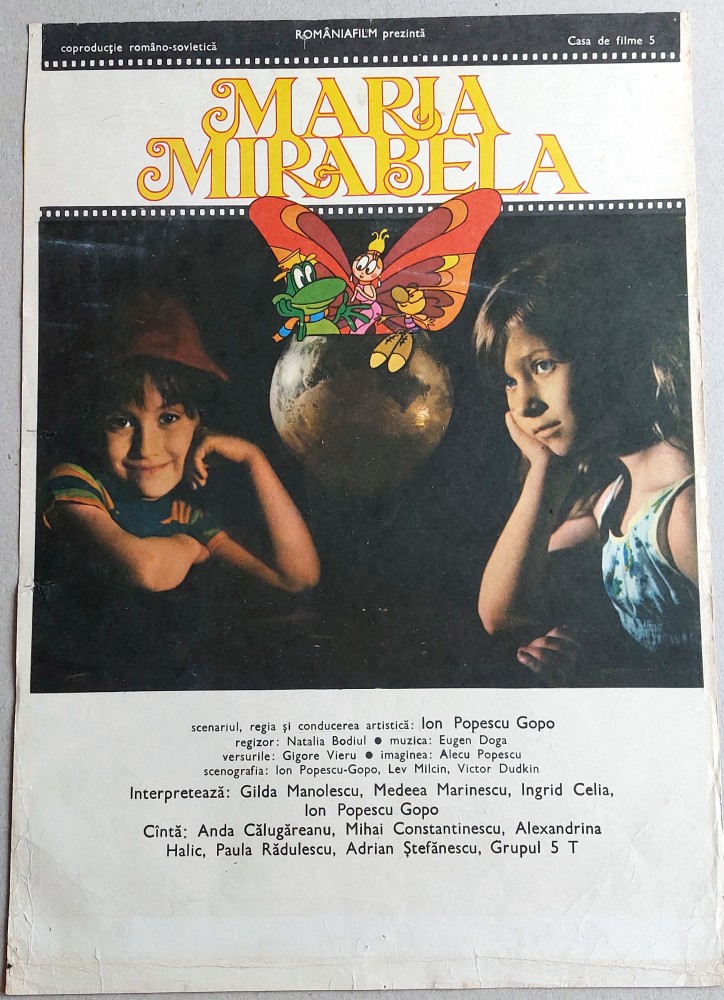 Maria Mirabela - afis film romanesc, Romaniafilm 1981, cinema Epoca de ...