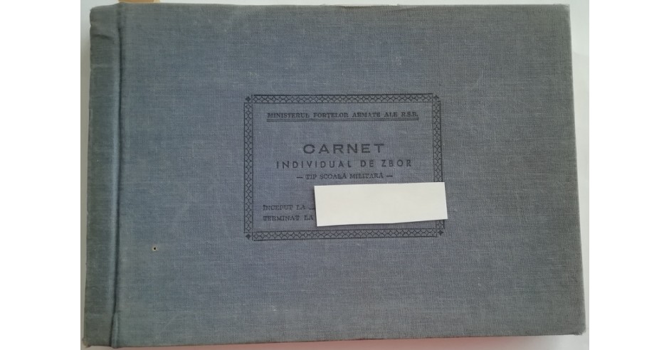 QW22 - Carnet de zbor - aviatie - pilot elev - perioada RSR - 1972 ...