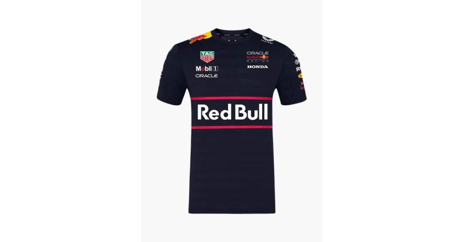 Red Bull Racing tricou de bărbați official Teamline Replica navy F1 ...