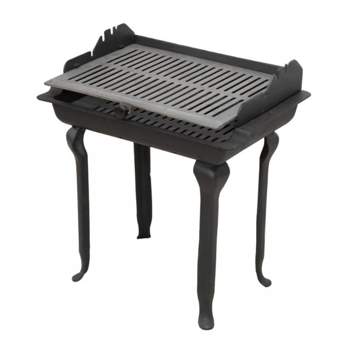 Gratar de gradina, confectionat integral din fonta, 48×35 cm | Okazii.ro