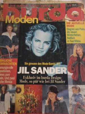 Revista Burda Mode nr.12/1997 in lb. germana cu tipare + insert in lb ...