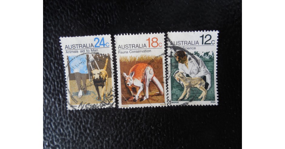 Serie timbre fauna animale stampilate Australia timbre filatelice ...