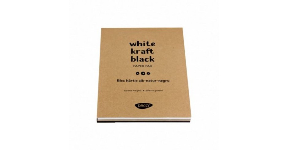 Bloc Pictura si Desen Daco A4, 60 File/Set, 20 Coli Albe, 20 Coli Natur ...