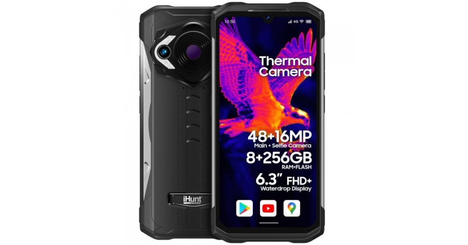 Telefon mobil iHunt Cyber Falcon Thermal PRO 4G Dual SIM 8GB 256GB ...