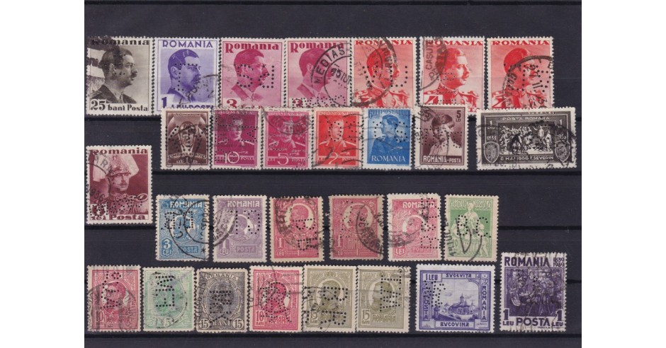 ROMANIA 1918/45 REGELE CAROL I FERDINAND CAROL II MIHAI I LOT TIMBRE ...