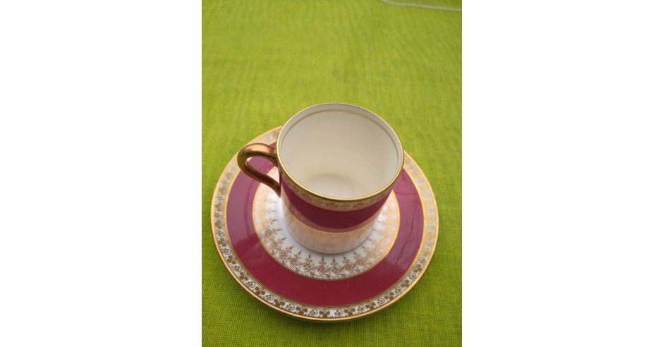 Portelan englezesc Fine Bone China Shelley, deosebita ceasca de cafea ...