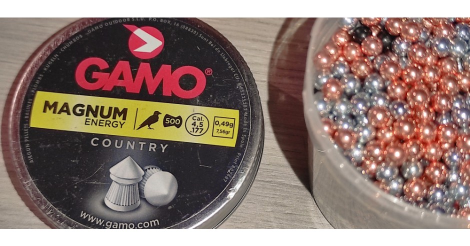 500 BILE OTEL 4.5 MM + 500 PELETE ALICE GAMO CALIBRUL 4.5 MM PT. PUSCA ...