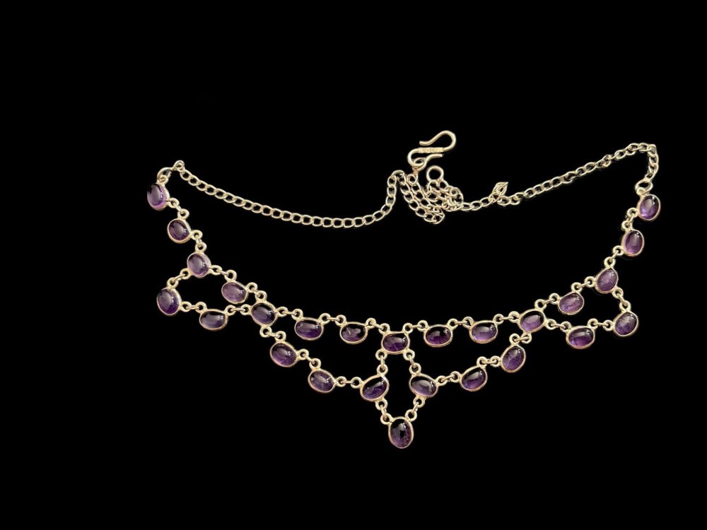 SALBA - COLIER ARGINT CU AMETIST | arhiva Okazii.ro