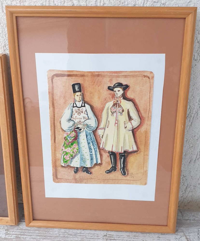 Juliana Fabritius-Dancu (1930-1986) ? CUPLU IN PORT SASESC DIN DOBARCA ...
