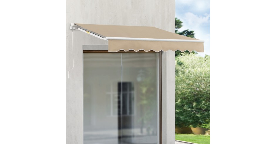 [en.casa] Paravan solar marchiza 300 B, en.casa, 300 x 250 cm, aluminiu ...