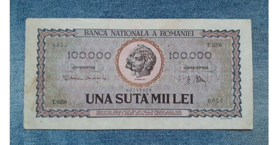 100000 lei 1947 , Romania 100.000 | arhiva Okazii.ro