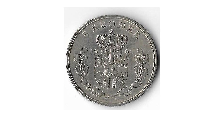 Moneda 5 kroner 1961 - Danemarca | arhiva Okazii.ro