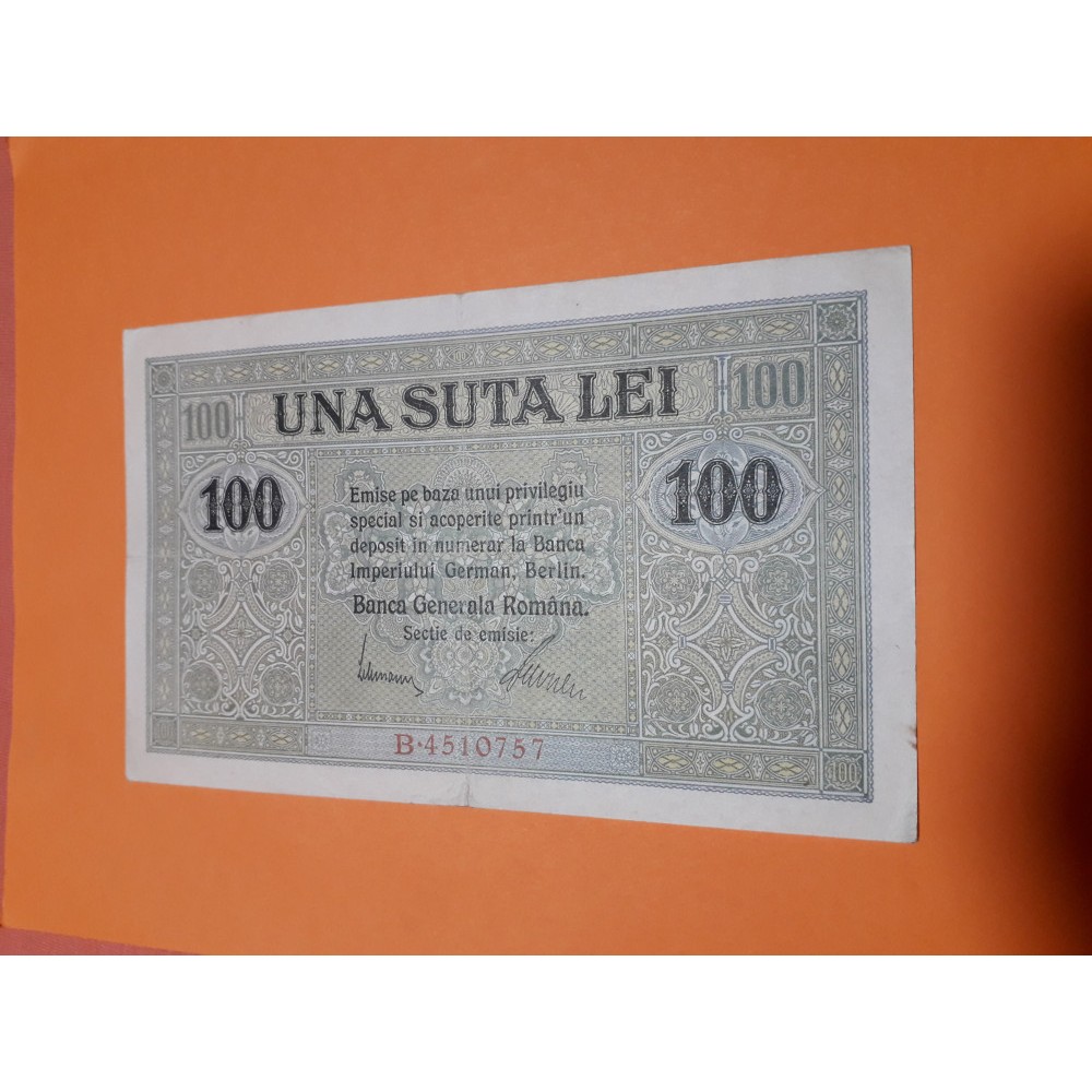 Bancnote romanesti 100lei bgr 1917 | Okazii.ro