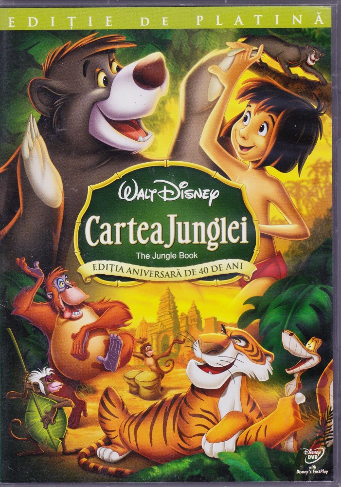 DVD animatie: Cartea junglei ( Editie aniversara pe 2 discuri; dublat romana ) | arhiva Okazii.ro
