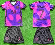 Compleu Echipament fotbal pentru copii PSG MBAPPE noul model 2021-2022 ...