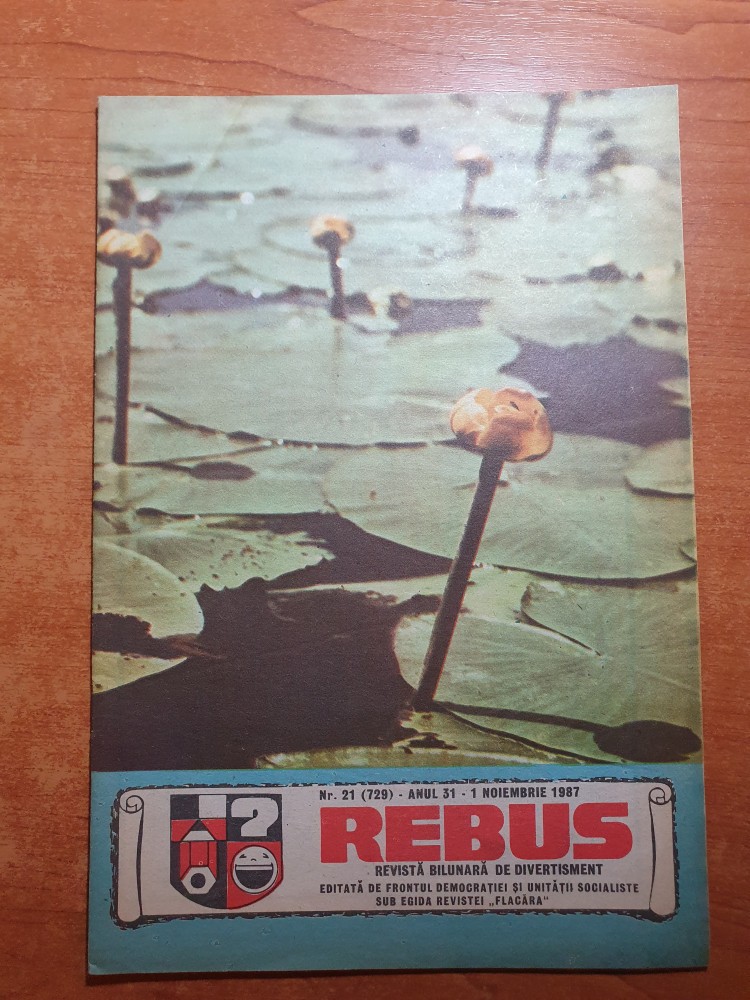 Revista rebus 1 noiembrie 1987- rebusuri completat cu creionul | Okazii.ro