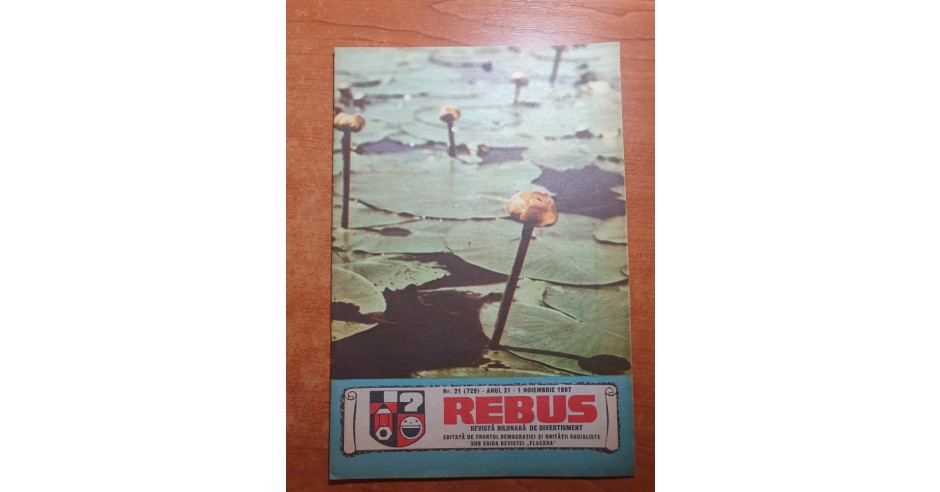 Revista rebus 1 noiembrie 1987- rebusuri completat cu creionul | Okazii.ro