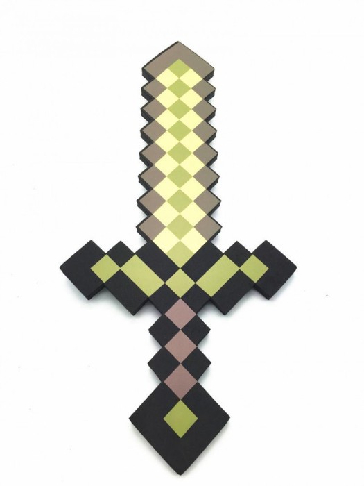 Sabie Minecraft - Gold - 60 cm !! + Bratara Minecraft CADOU !! | Okazii.ro