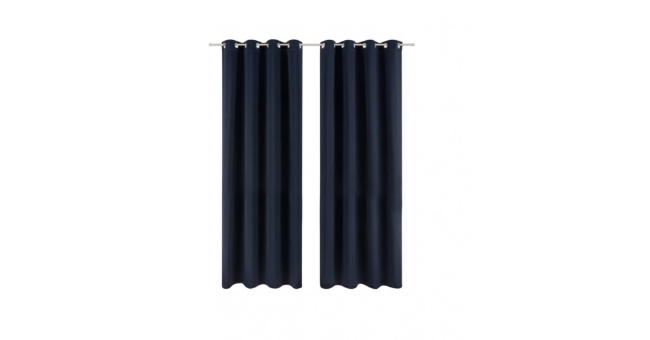 Set 2 Perdele opace blackout pentru interior, termoizolante, 140 x 180 ...