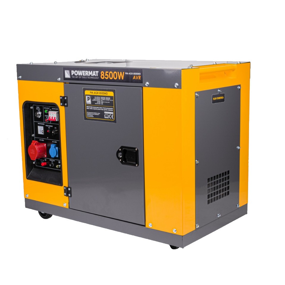 Generator de curent pe motorina 8.5 kW, pornire la cheie, 2 in 1 ...