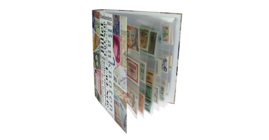 Album de Bancnote, Maxi A4, cu 20 folii transparente | arhiva Okazii.ro