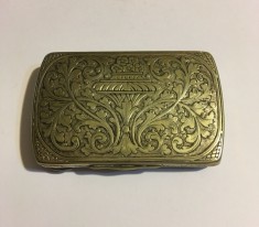 Cutie veche de argint 830 (aprox. 1910) 53 gr., Anglia, model superb pe ...