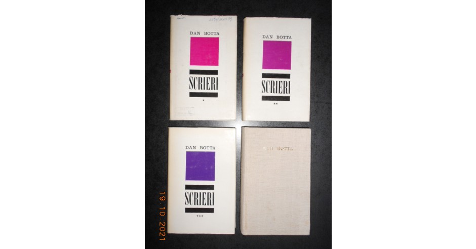 DAN BOTTA - SCRIERI 4 volume, seria completa (1968, editie cartonata ...
