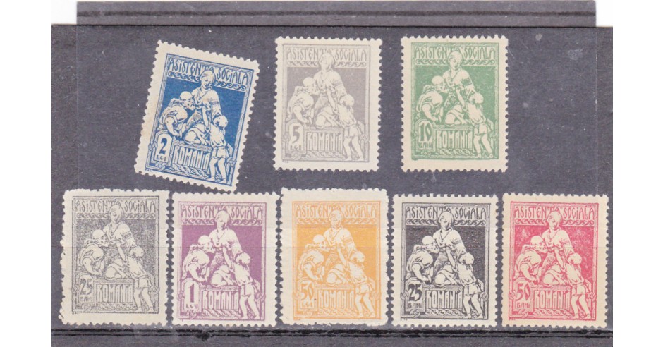ROMANIA 1921 ASISTENTA SOCIALA TIMBRE DE AJUTOR SERIE MNH | arhiva ...