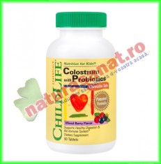 Colostru cu Probiotice 90 tablete masticabile - Childlife Essentials ...