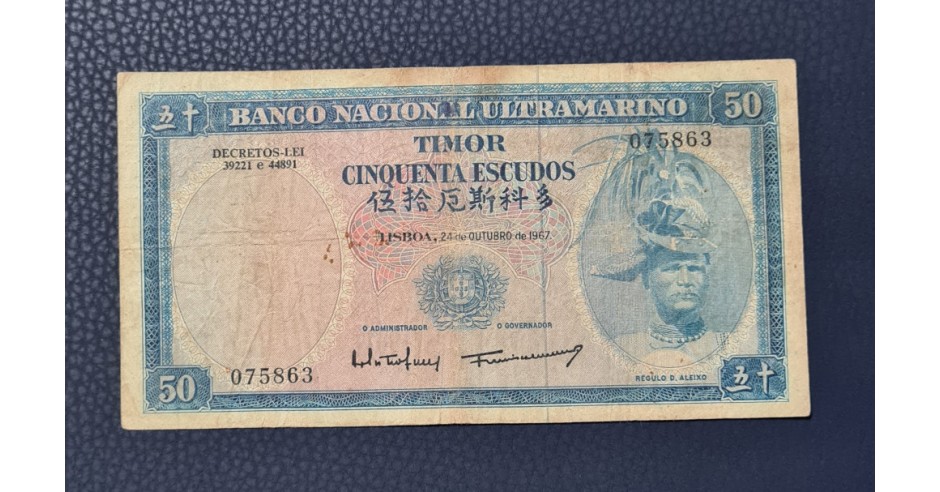 Timor 50 escudos 1967 Regulo D Aleixo | arhiva Okazii.ro