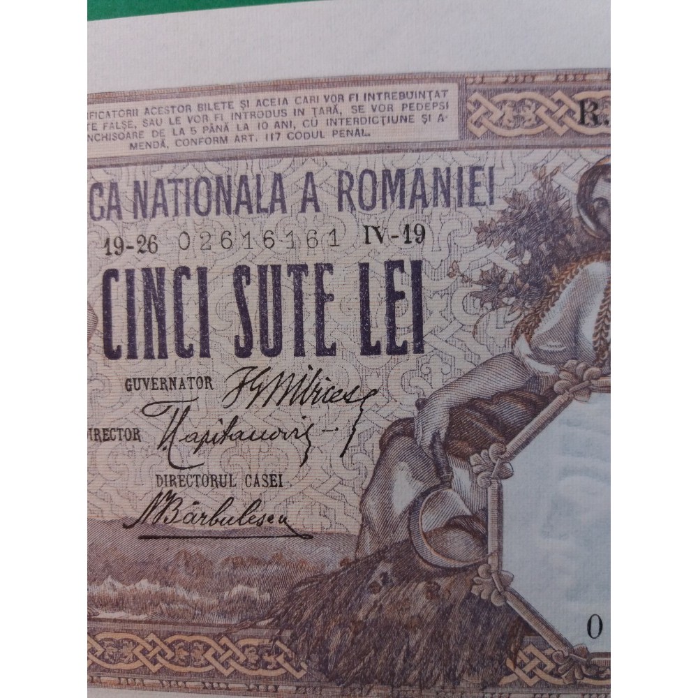 bancnote romanesti 500lei 1919 aprilie aunc de colectie | arhiva Okazii.ro