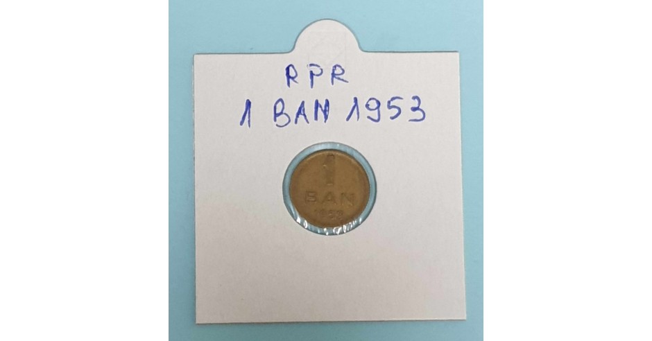 Moneda veche Republica Populara Romana - 1 Ban 1953 - piesa in stare ...