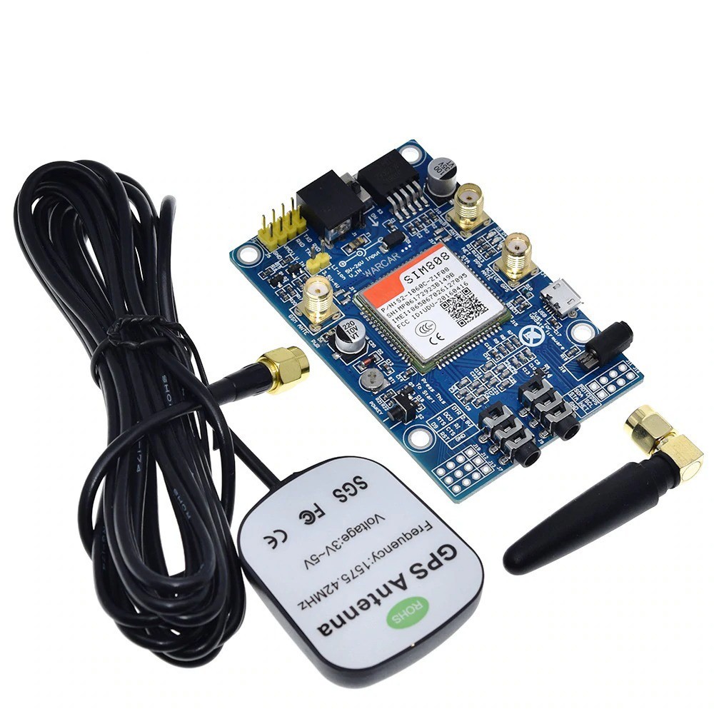Modul SiM808 cu antena GSM GPRS GPS / Bluetooth Raspberry Pi / Arduino ...