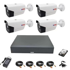 Sistem supraveghere video Rovision 4 camere 2MP Full HD oem Hikvision ...