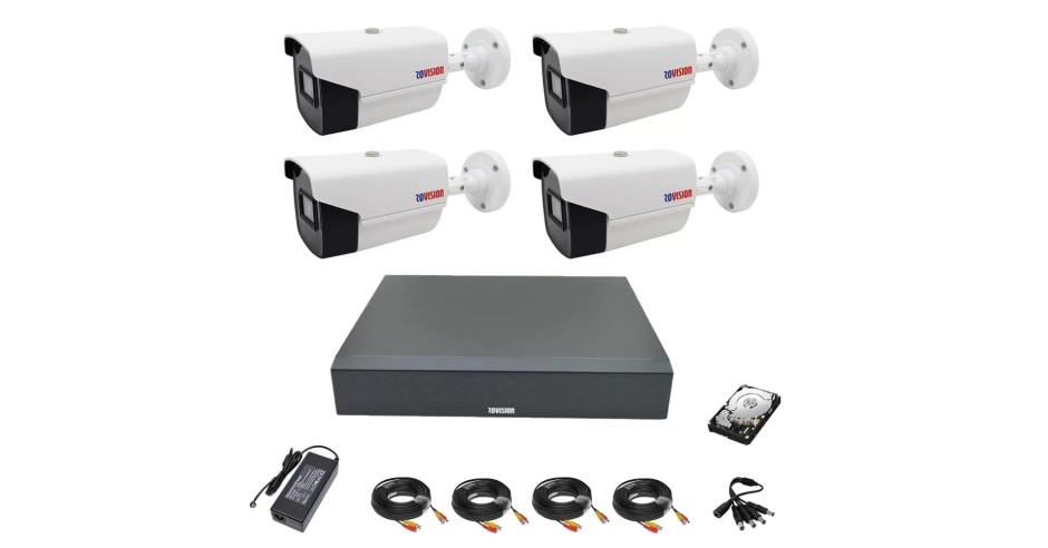 Sistem supraveghere video Rovision 4 camere 2MP Full HD oem Hikvision ...