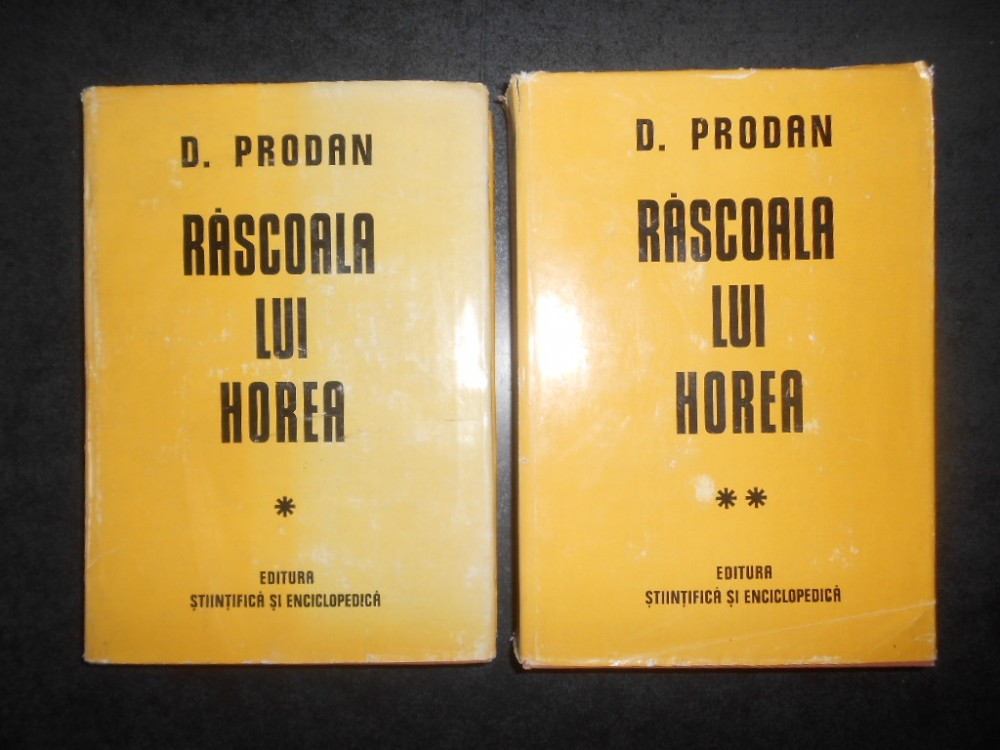 David Prodan - Rascoala lui Horea 2 volume (1979, editie cartonata ...