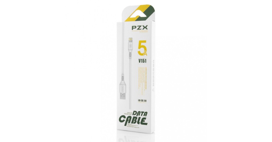 Cabluri PZX, Lightning Cable, V151, 1m, White | arhiva Okazii.ro