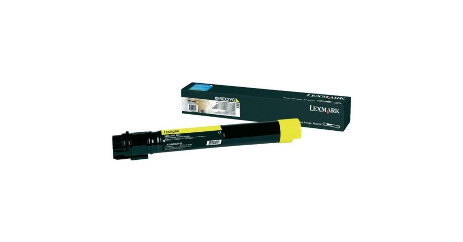 Toner lexmark x950x2yg yellow 22 k x950de x950de statoil x950dhe ...