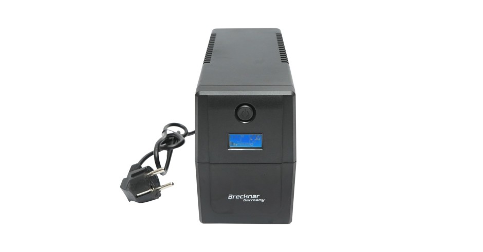 UPS 600VA/360W cu baterie 7Ah si 2 prize schuko, LCD, USB, AVR Breckner ...