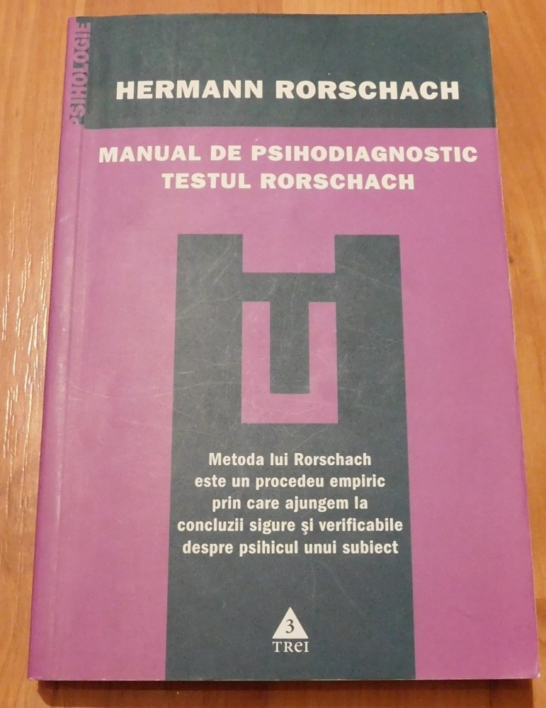 Manual de psihodiagnostic. Testul Rorschach de Hermann Rorschach ...